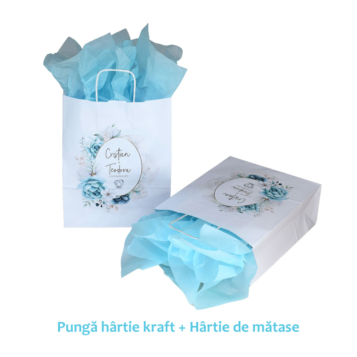 Pungi de Hârtie cu Modele de Nuntă - Model 18 22 x 31(H) x 10cm ...