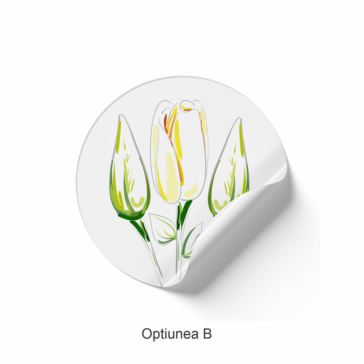 Etichetă autoadezivă/sticker cu Model 11B Floral – Papette.ro