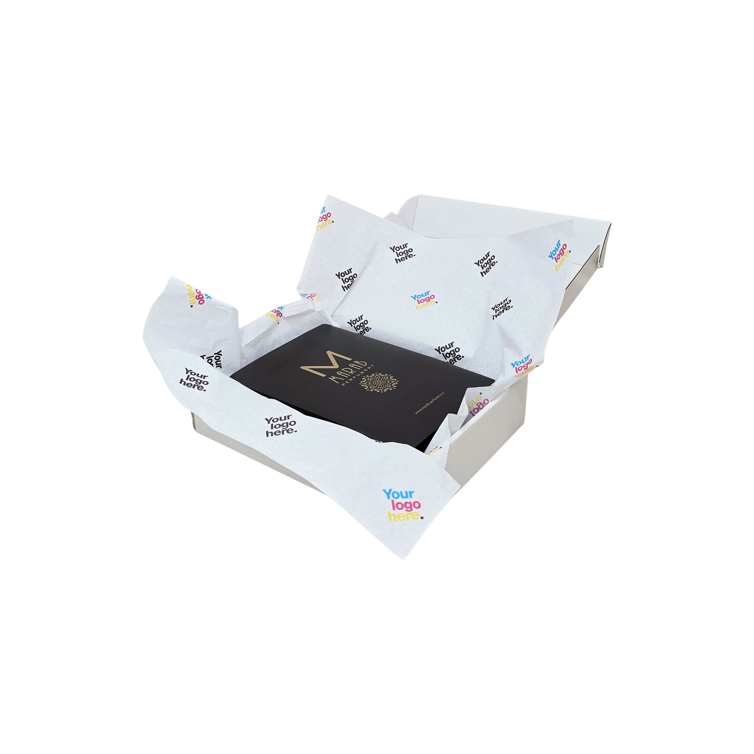 Hârtie de mătase SNOW WHITE Personalizată 38g – 50 x 70cm – Papette.ro