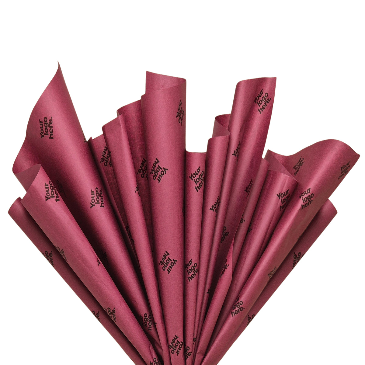 Hârtie de mătase BURGUNDY Personalizată 28g – 50 x 75cm – Papette.ro