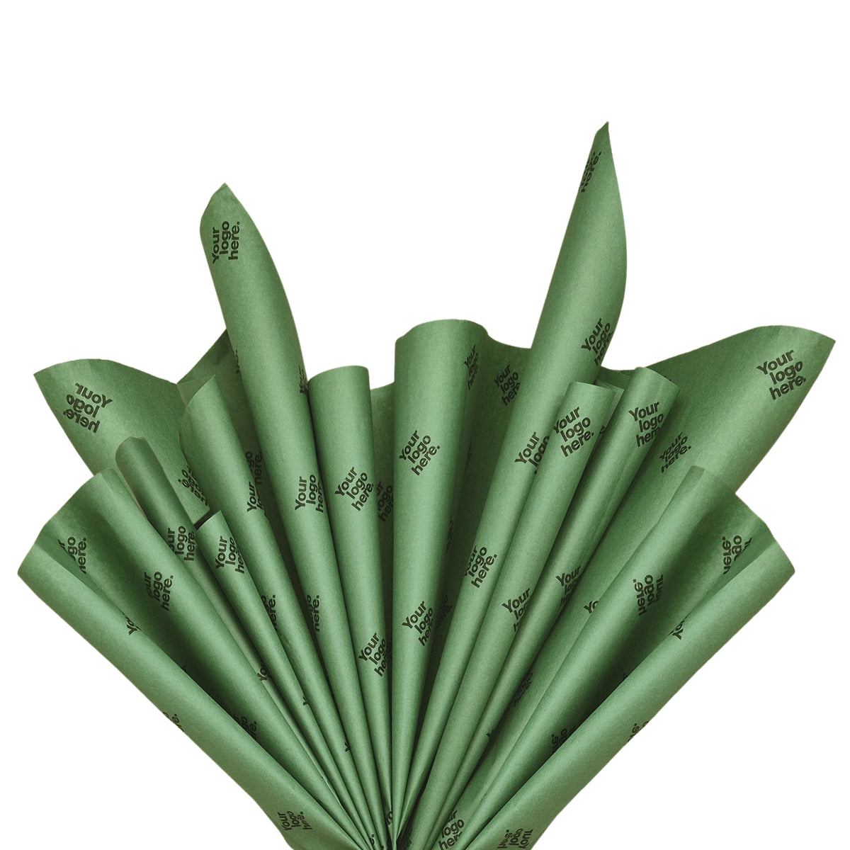 Hârtie de mătase DARK GREEN Personalizată 28g – 50 x 75cm – Papette.ro